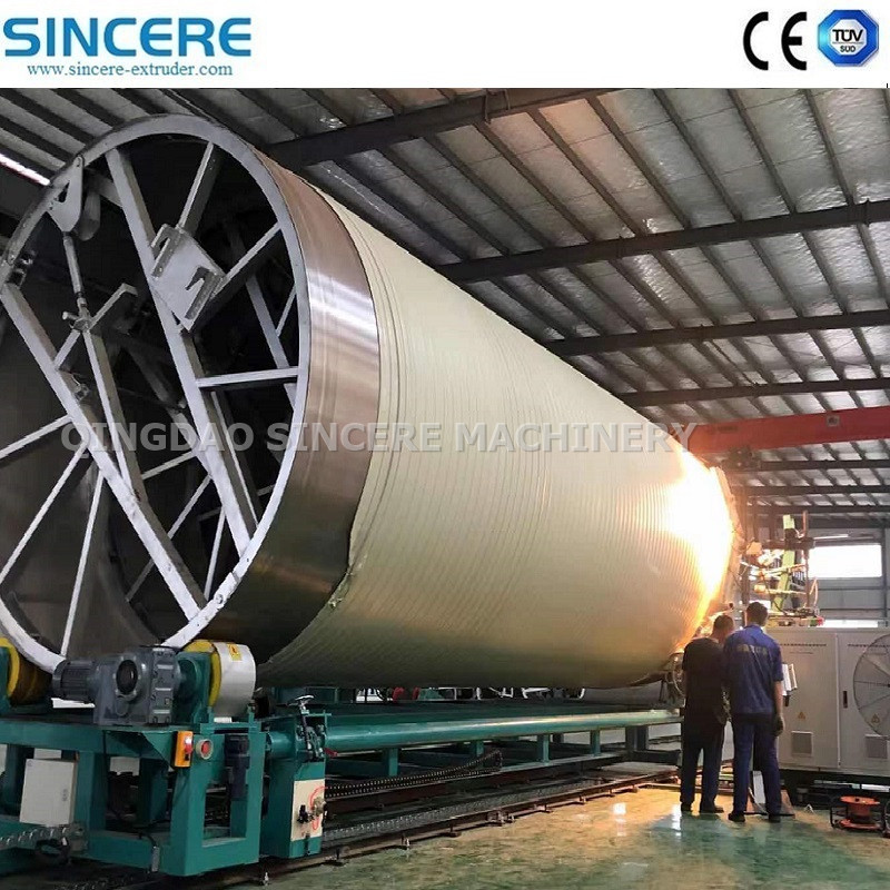 Spiral Pipe Extrusion Line for Single-wall Pipes with Pipe Diameter 200 ...
